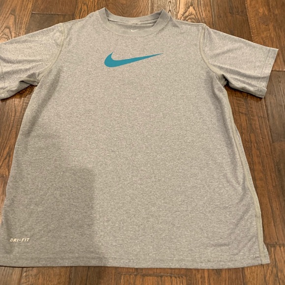 Nike | Shirts & Tops | Nike Gray Dri Fit Shirt | Poshmark